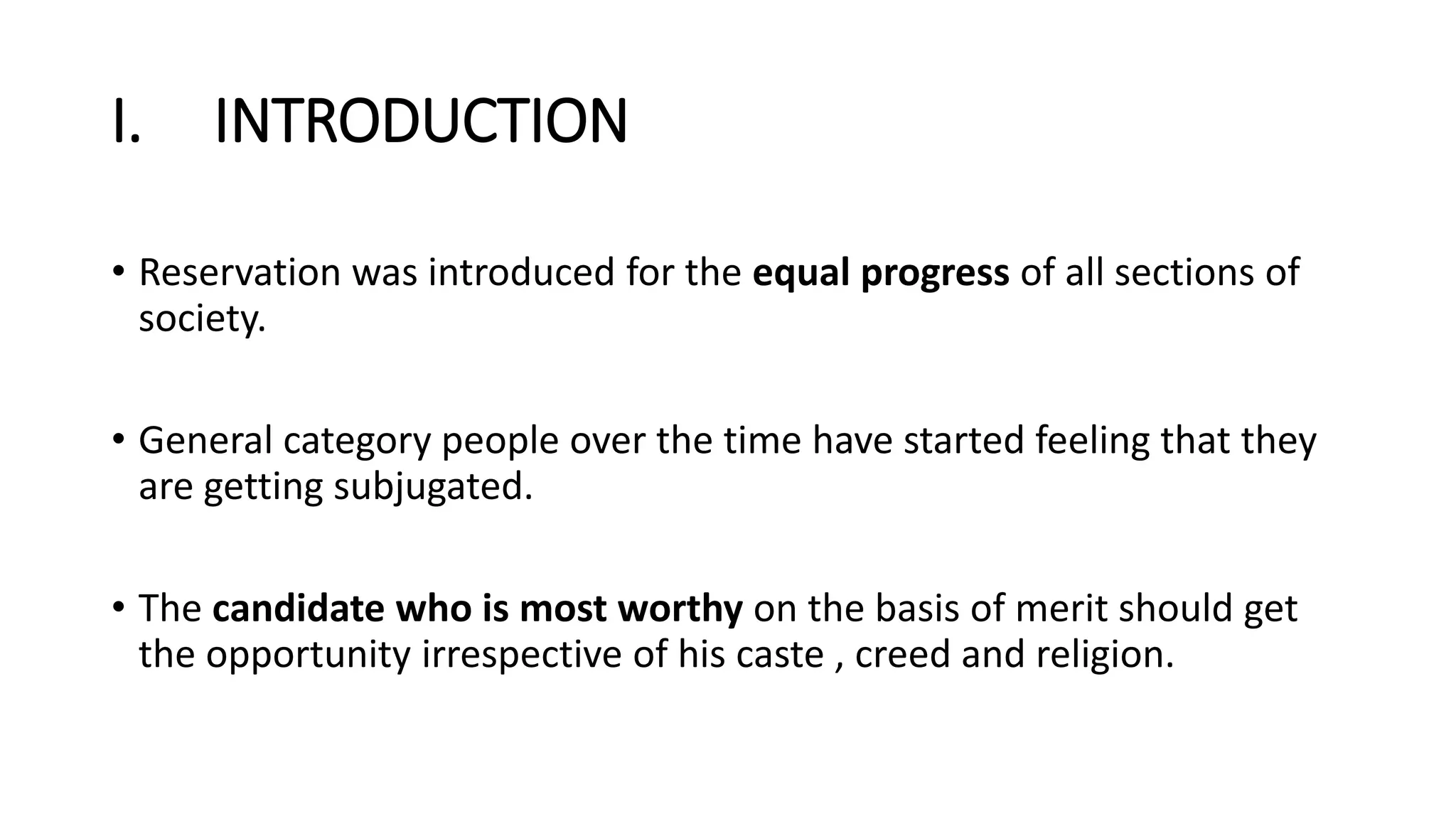Reservation policies in india presentation | PPT
