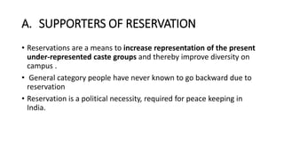 Reservation policies in india presentation | PPT