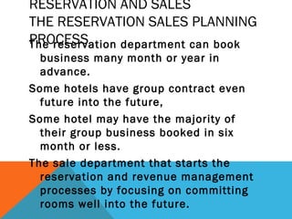 Reservation&room selling procedures | PPT