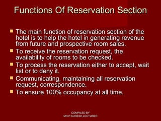Reservations | PPT