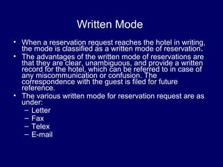 Reservations | PPT | Free Download