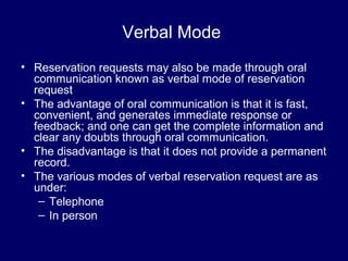 Reservations | PPT | Free Download