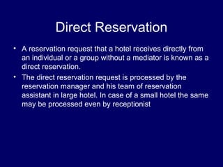 Reservations | PPT