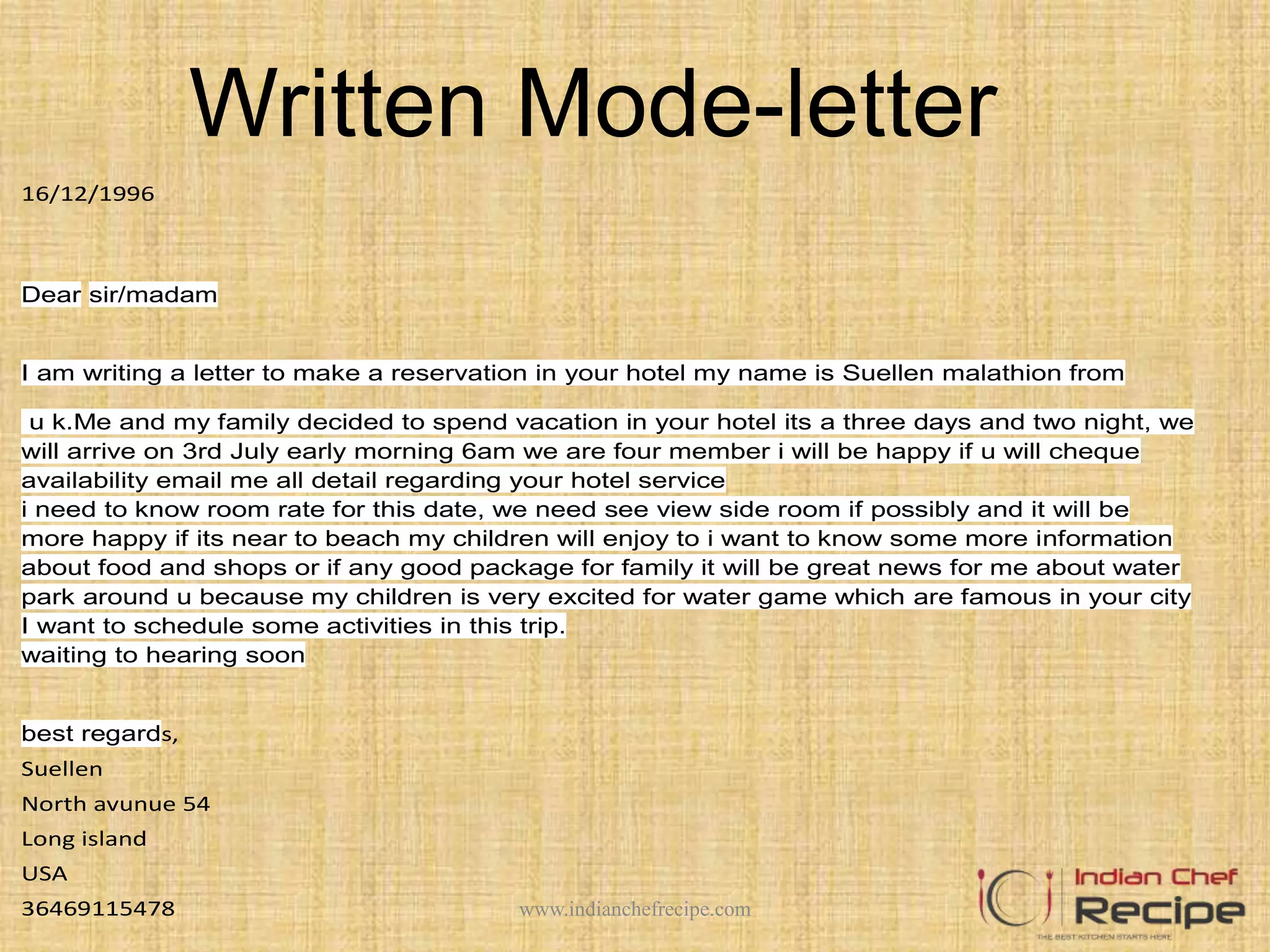 RESERVATION IN HOTEL | PPTX