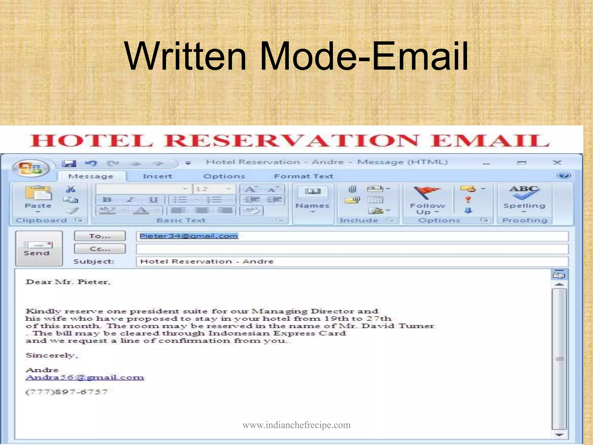 RESERVATION IN HOTEL | PPTX