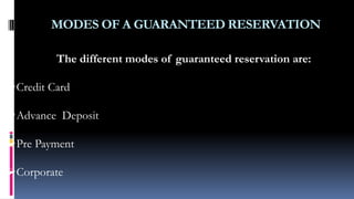 Reservations Process in Hotel | PPTX