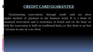 Reservations Process in Hotel | PPTX