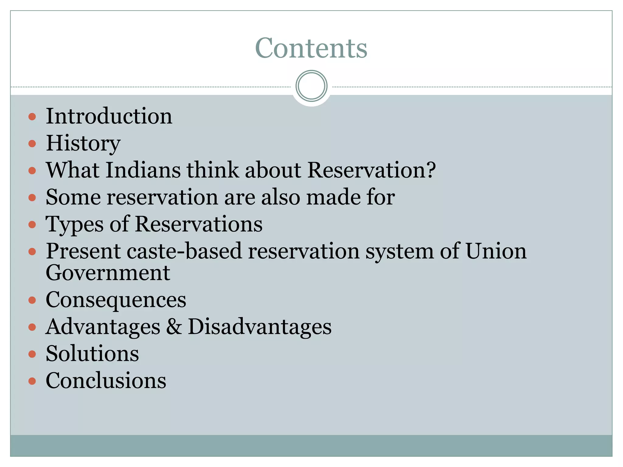 Reservation system | PPTX