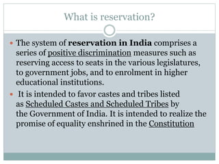 Reservation system | PPTX