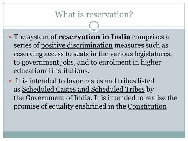 Reservation system | PPT