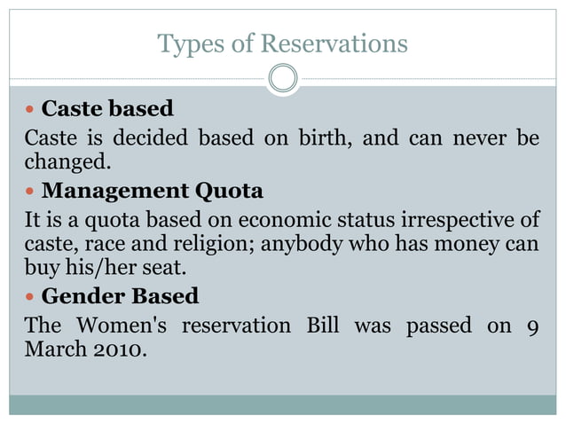 Reservation system | PPTX