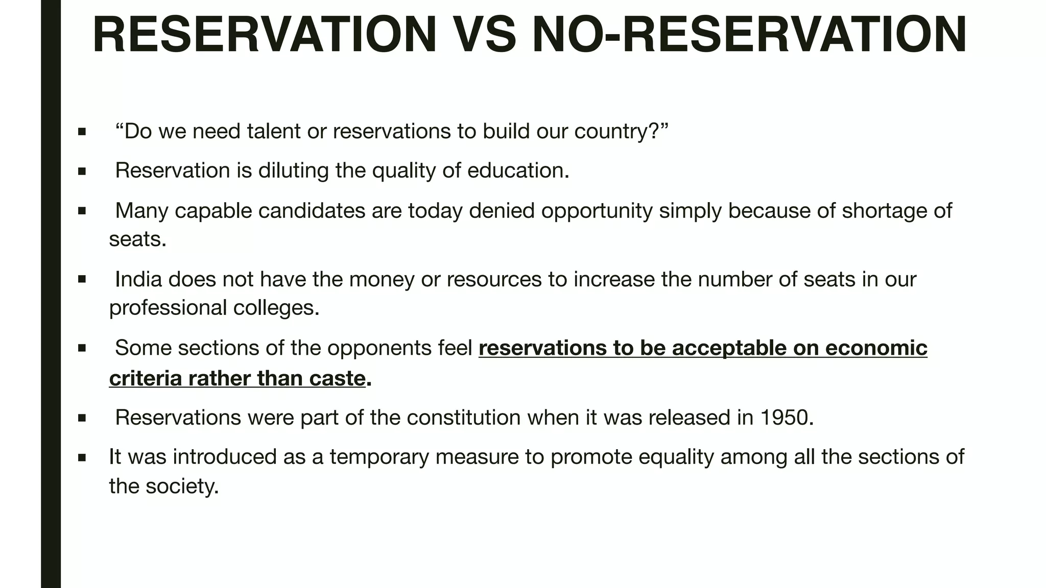Reservation systems in India | PDF