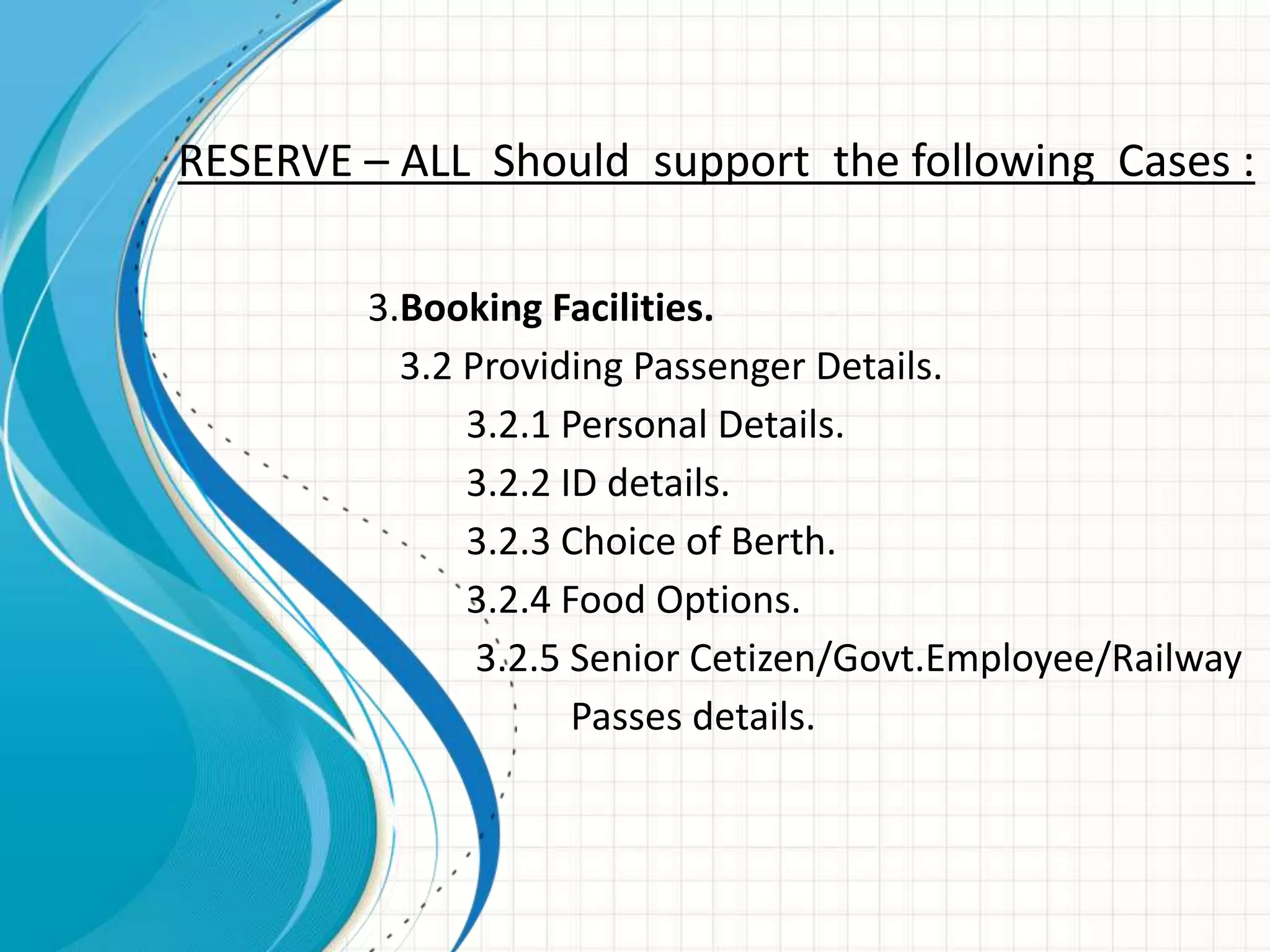 SRS for Railways Reservation System | PPTX