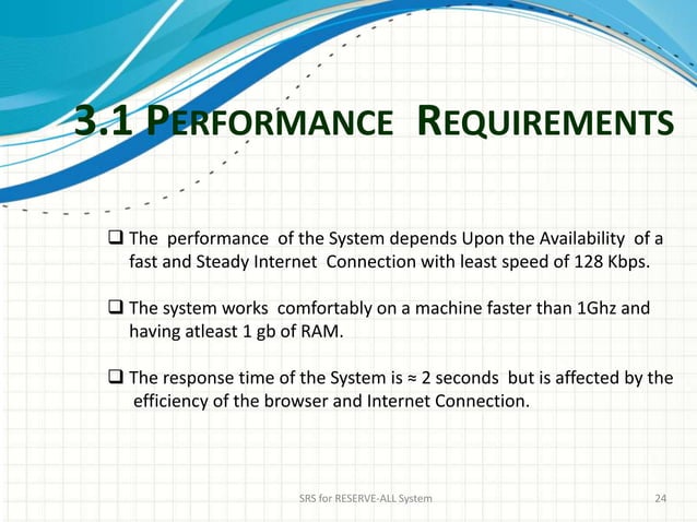SRS for Railways Reservation System | PPTX