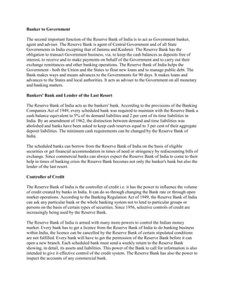 Reserve bank of india | DOCX