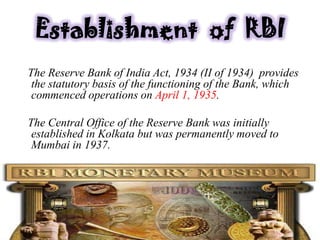 Reserve bank of india | PPTX