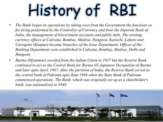 Reserve bank of india | PPTX
