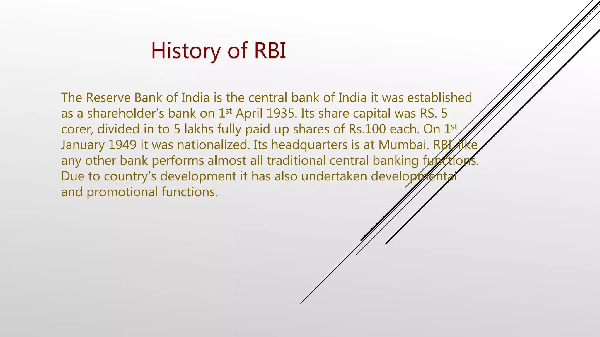 Reserve bank of india | PPTX