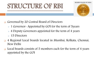 Reserve bank of india | PPTX