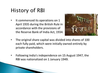 Reserve bank of india | PPT