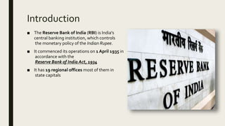 Reserve bank of india | PPT
