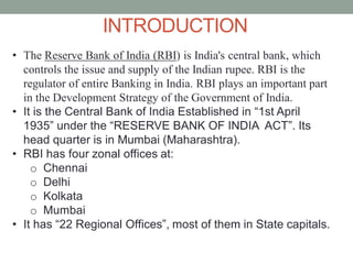 Reserve bank of India | PPT