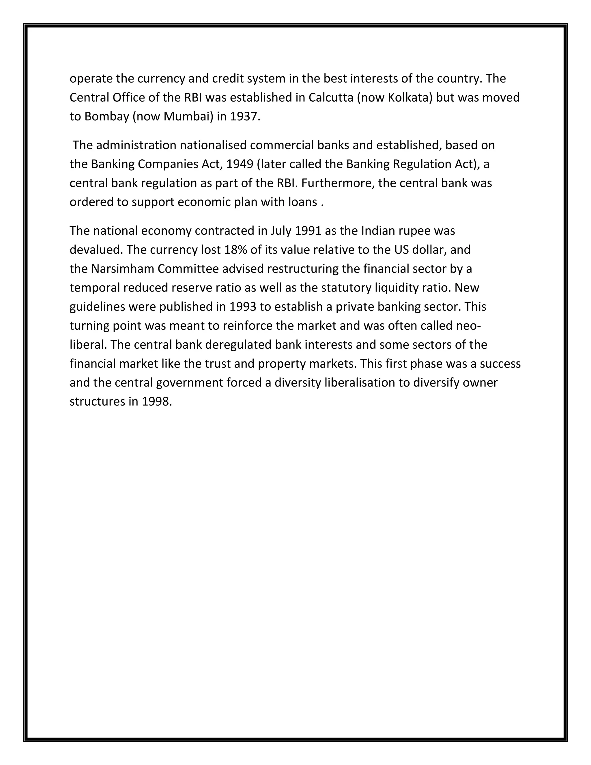 Role of RBI in Control of Credit - Economics Project Class 12 (2019-20 ...
