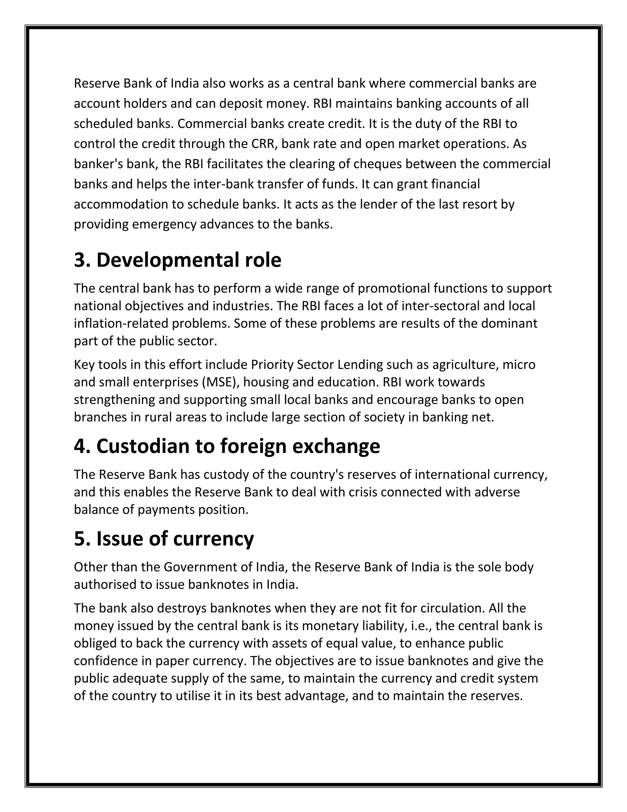 Role of RBI in Control of Credit - Economics Project Class 12 (2019-20 ...