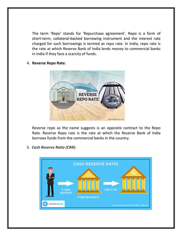 Role of RBI in Control of Credit - Economics Project Class 12 (2019-20 ...