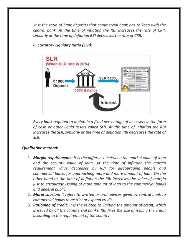 Role of RBI in Control of Credit - Economics Project Class 12 (2019-20 ...