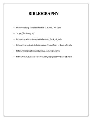 Role of RBI in Control of Credit - Economics Project Class 12 (2019-20 ...