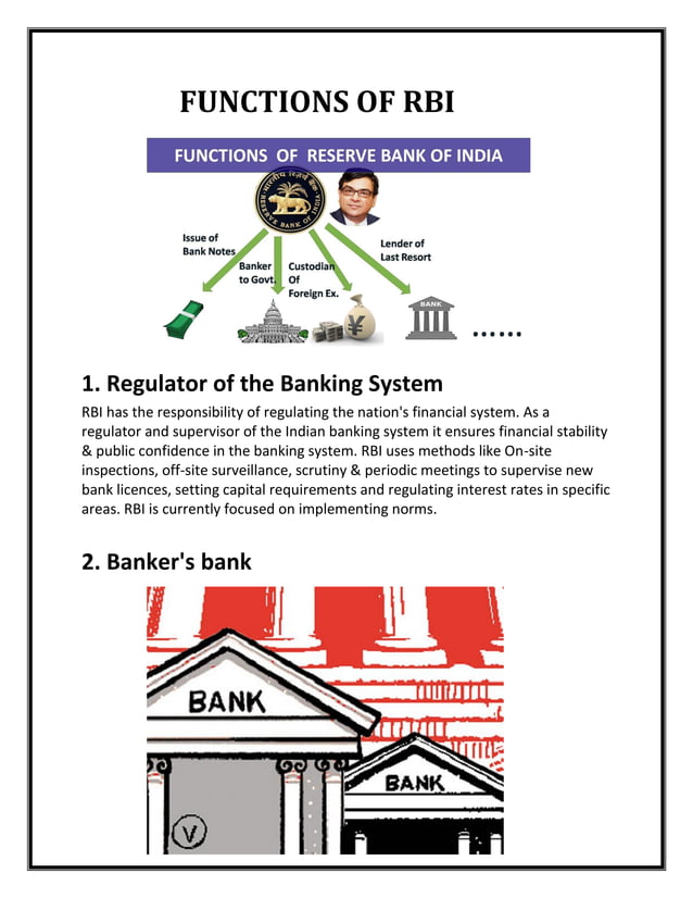 Role of RBI in Control of Credit - Economics Project Class 12 (2019-20 ...