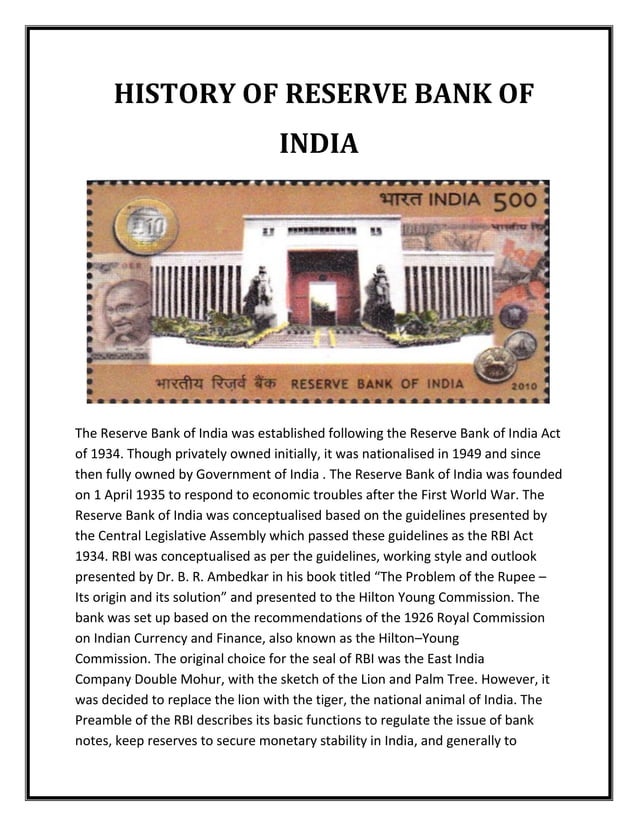 Role of RBI in Control of Credit - Economics Project Class 12 (2019-20 )