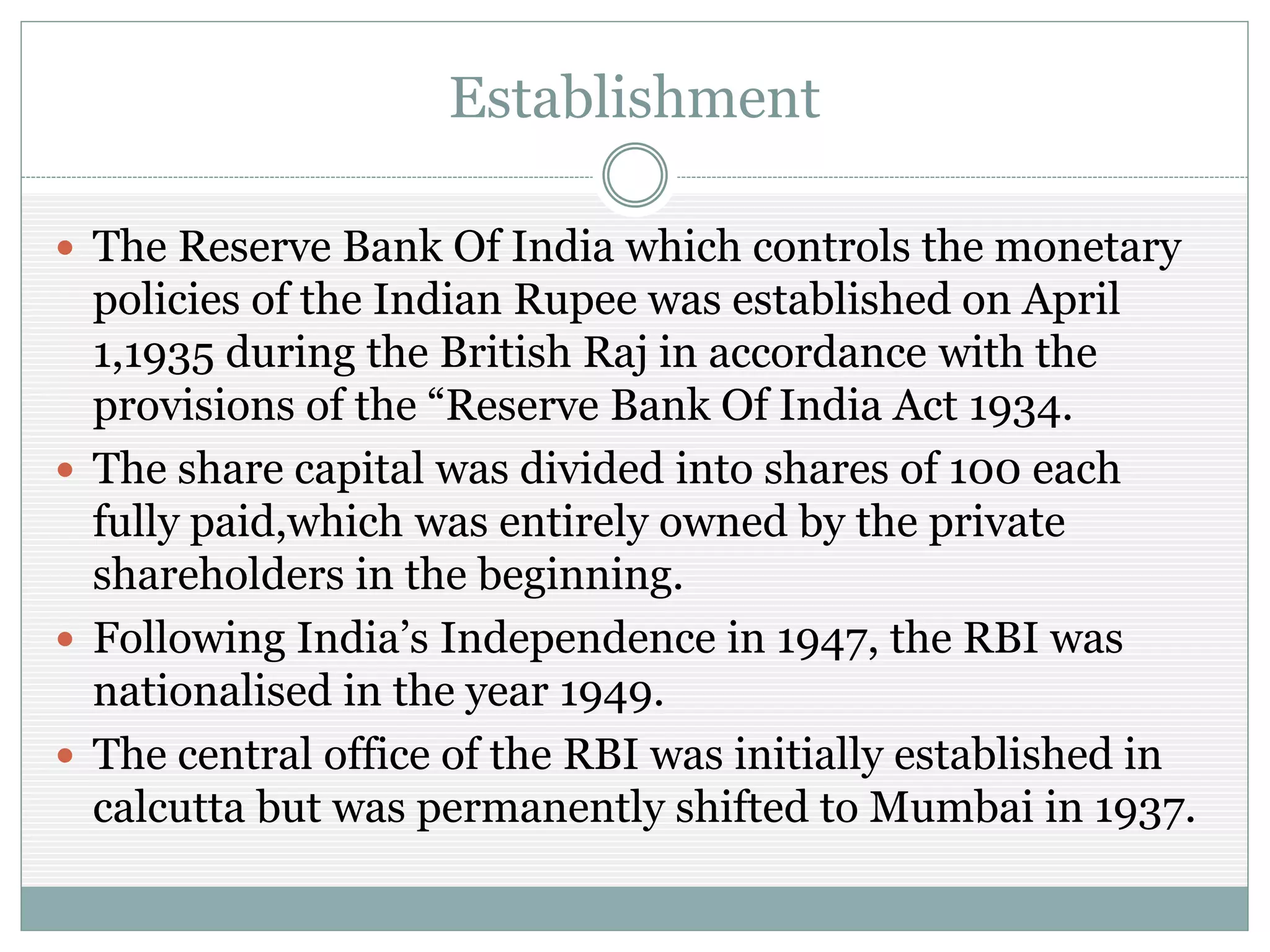 Reserve bank of india | PPTX