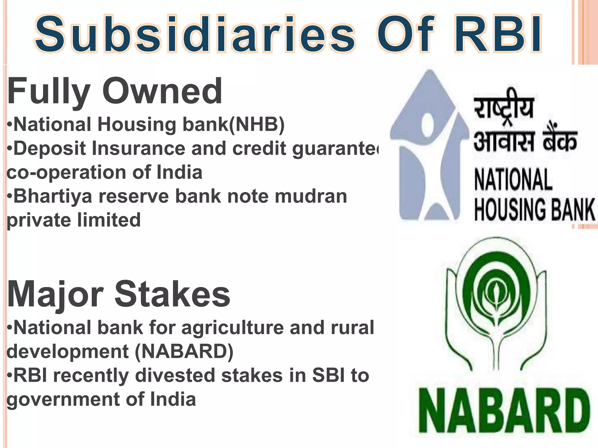 Reserve bank of india (RBI) | PPTX