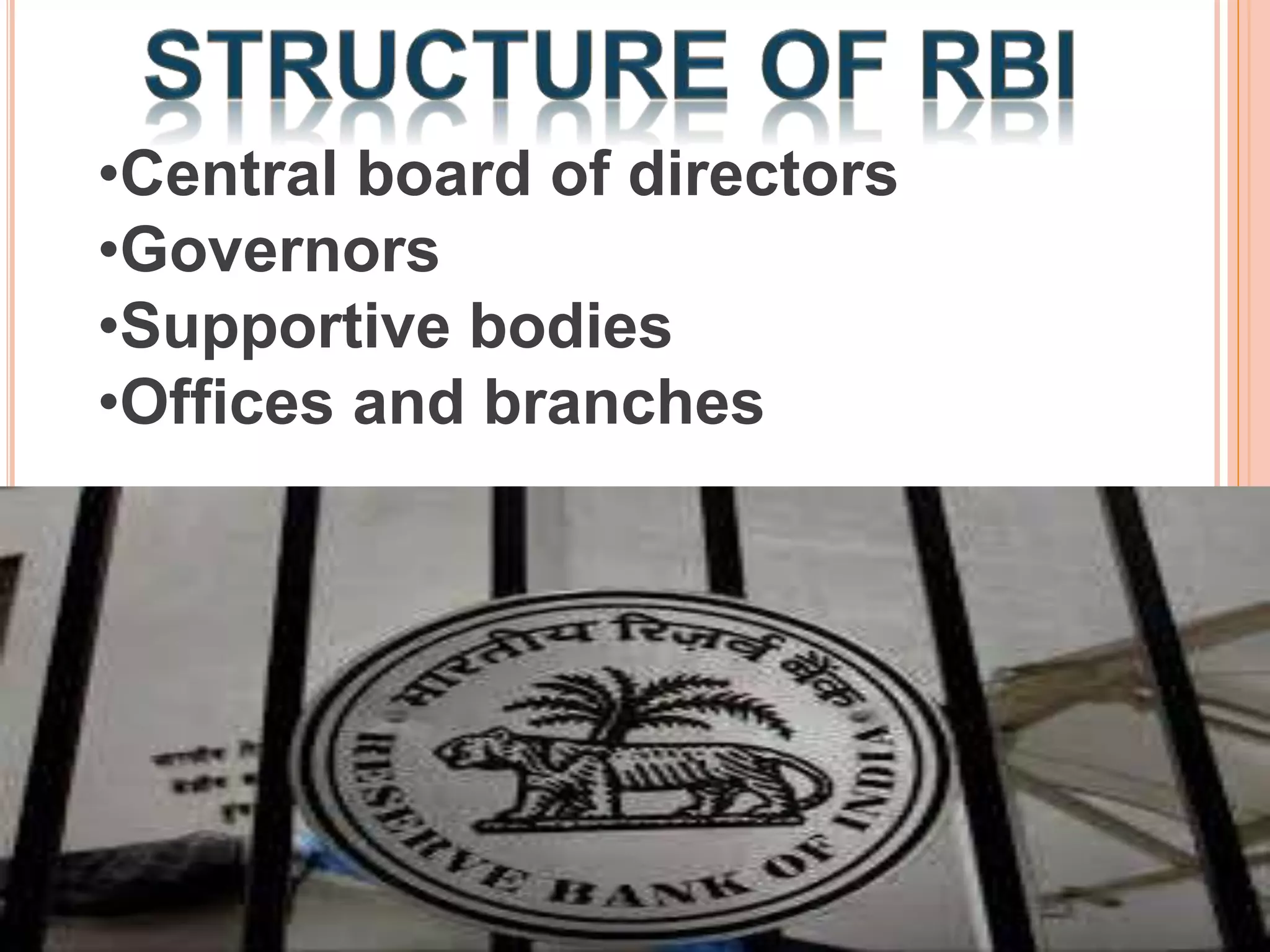 Reserve bank of india (RBI) | PPTX