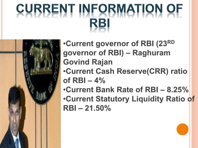 Reserve bank of india (RBI) | PPTX