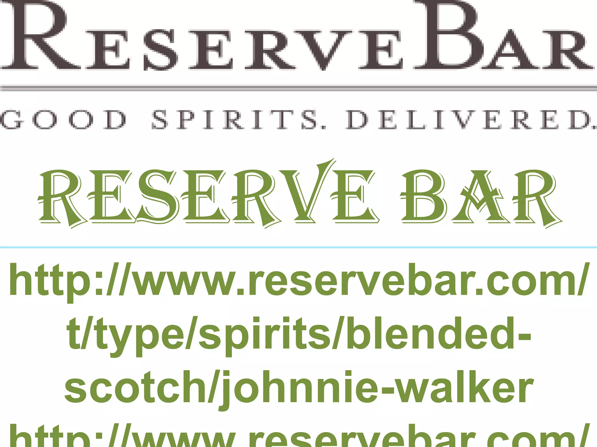 Reservebar | PPTX
