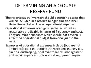 Reserve fund 411 | PPTX
