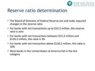Reserve Ratio | Eonomics | PPT