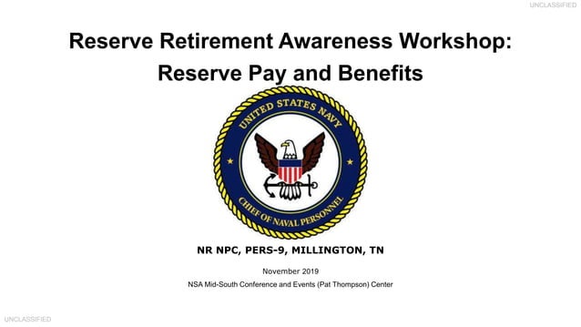 Reserve Retirement Awareness Workshop | PPTX | Retirement Planning ...