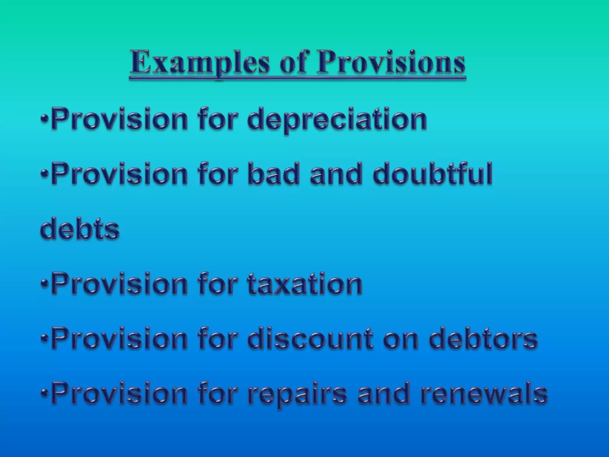 Reserves and provisions | PPTX
