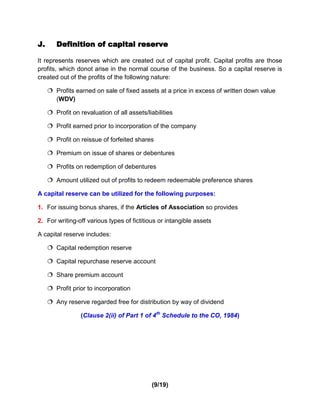 RESERVES & PROVISIONS | DOCX