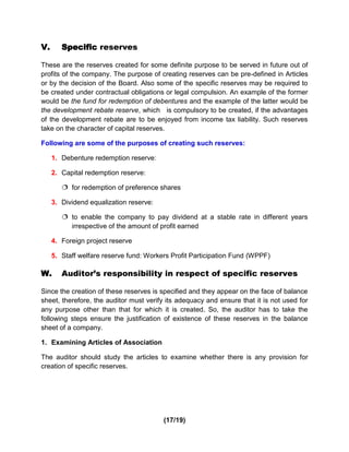 RESERVES & PROVISIONS | DOCX