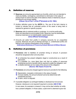 RESERVES & PROVISIONS | DOCX