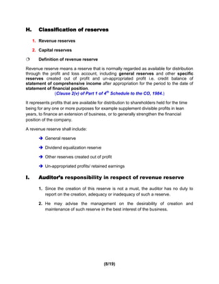 RESERVES & PROVISIONS | DOCX