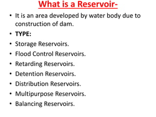 Reservior planning | PPT