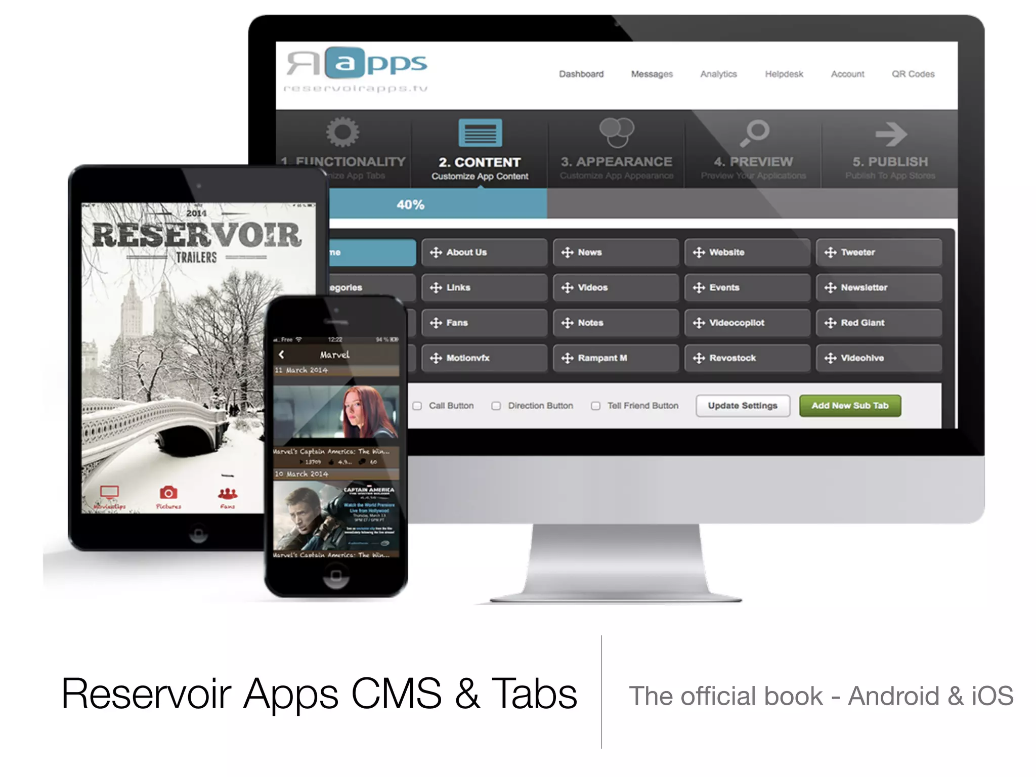 Reservoir Apps CMS & Tabs | PPT