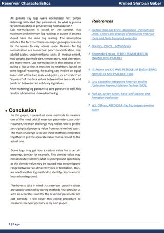 Reservoir characteristics, petro physics-porosity#1 | PDF