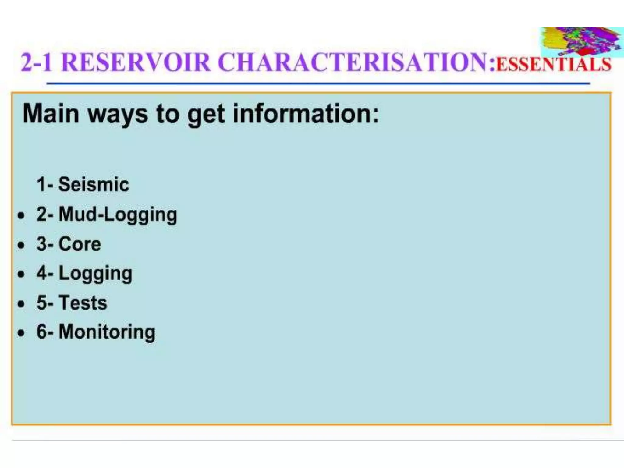 Reservoir characterization | PPTX